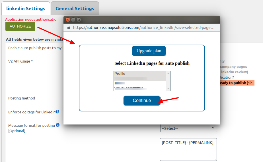 WP to LinkedIn Auto Publish – Demo of Worpdress plugins from Xyzscripts